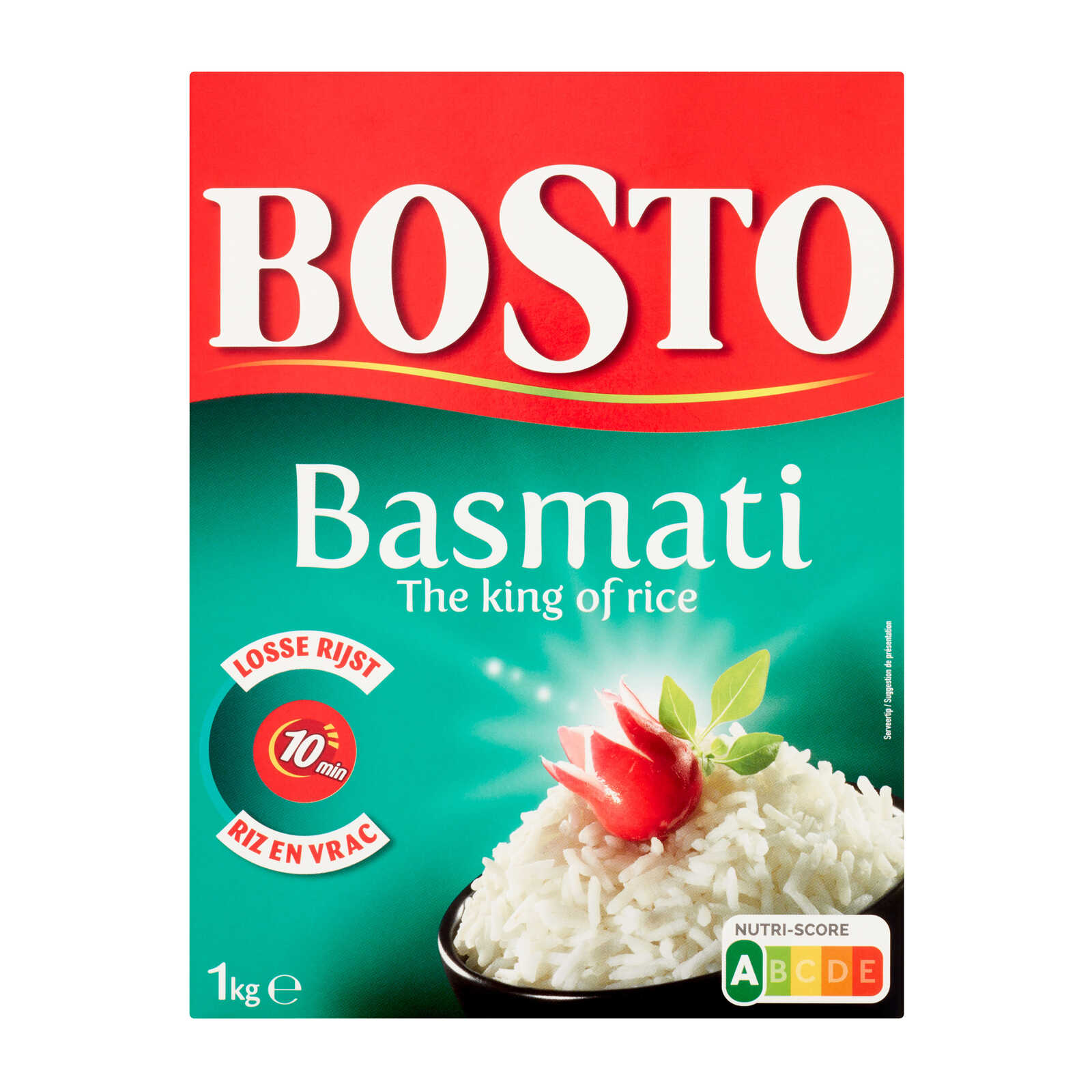 Bosto | Rijst | Basmati | 10 min | 1 kg | Delhaize