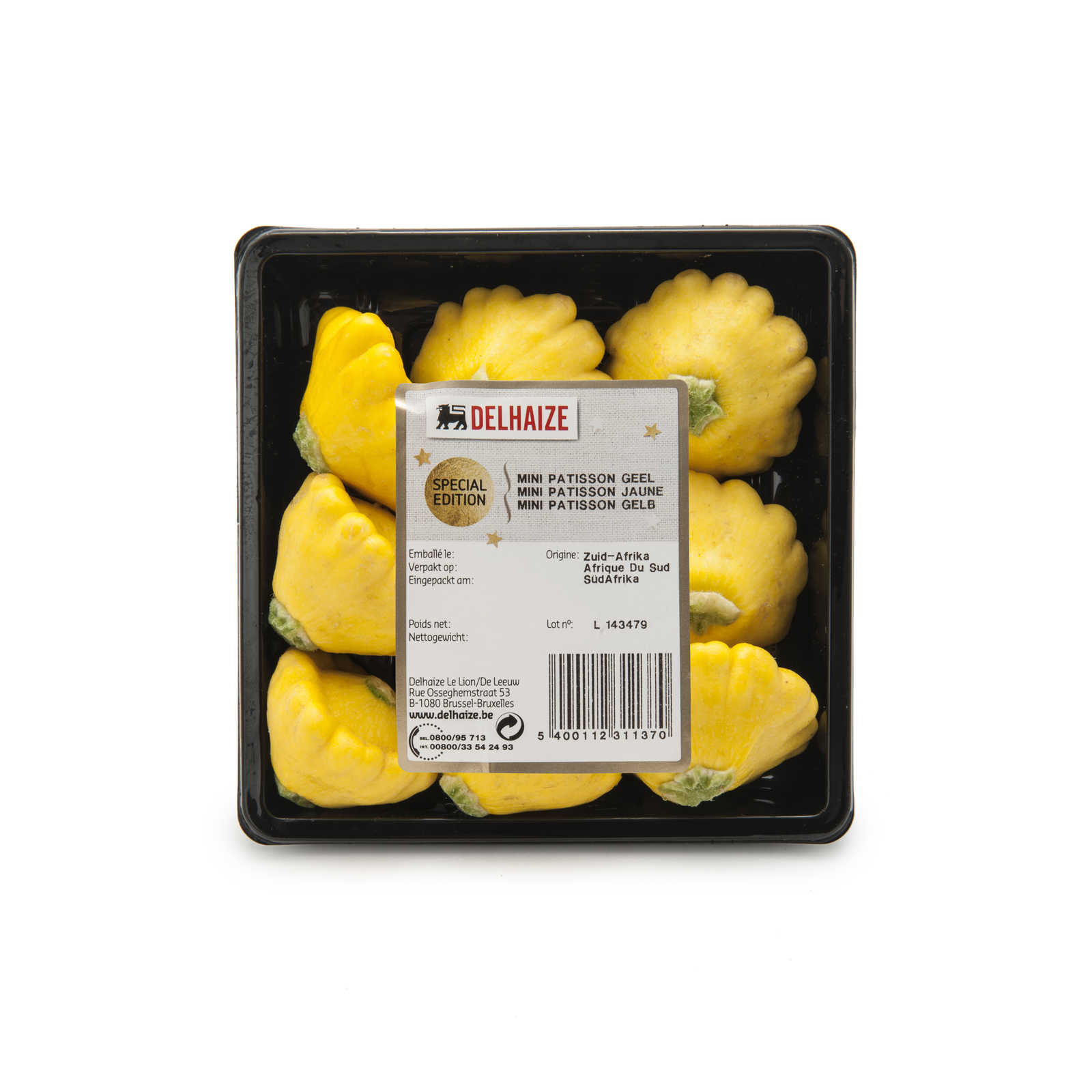 Delhaize | Mini Patisson Geel | 200 gr | Delhaize