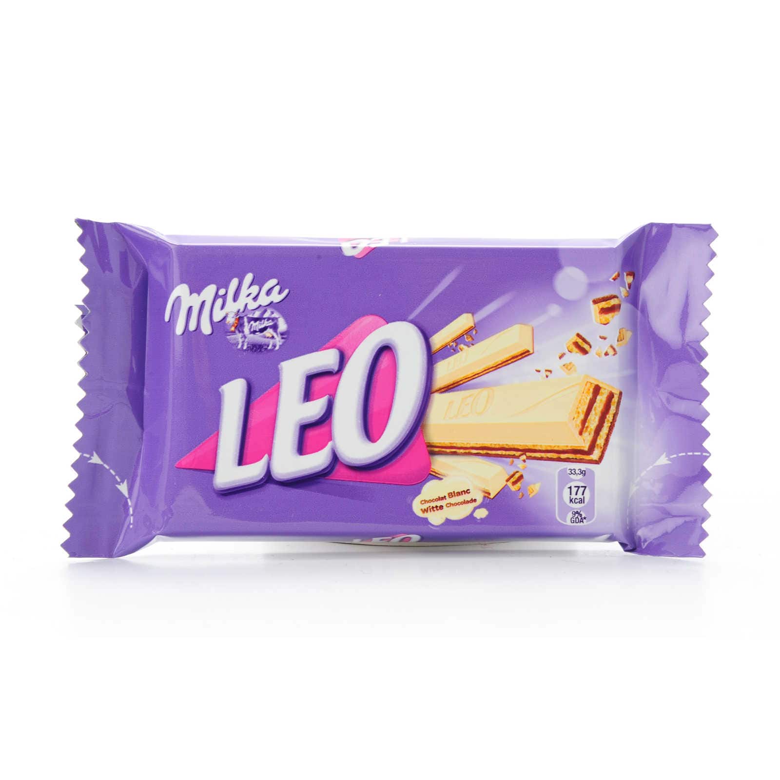 Milka | Léo | Wafer | Witte chocolade | 33 gr | Delhaize