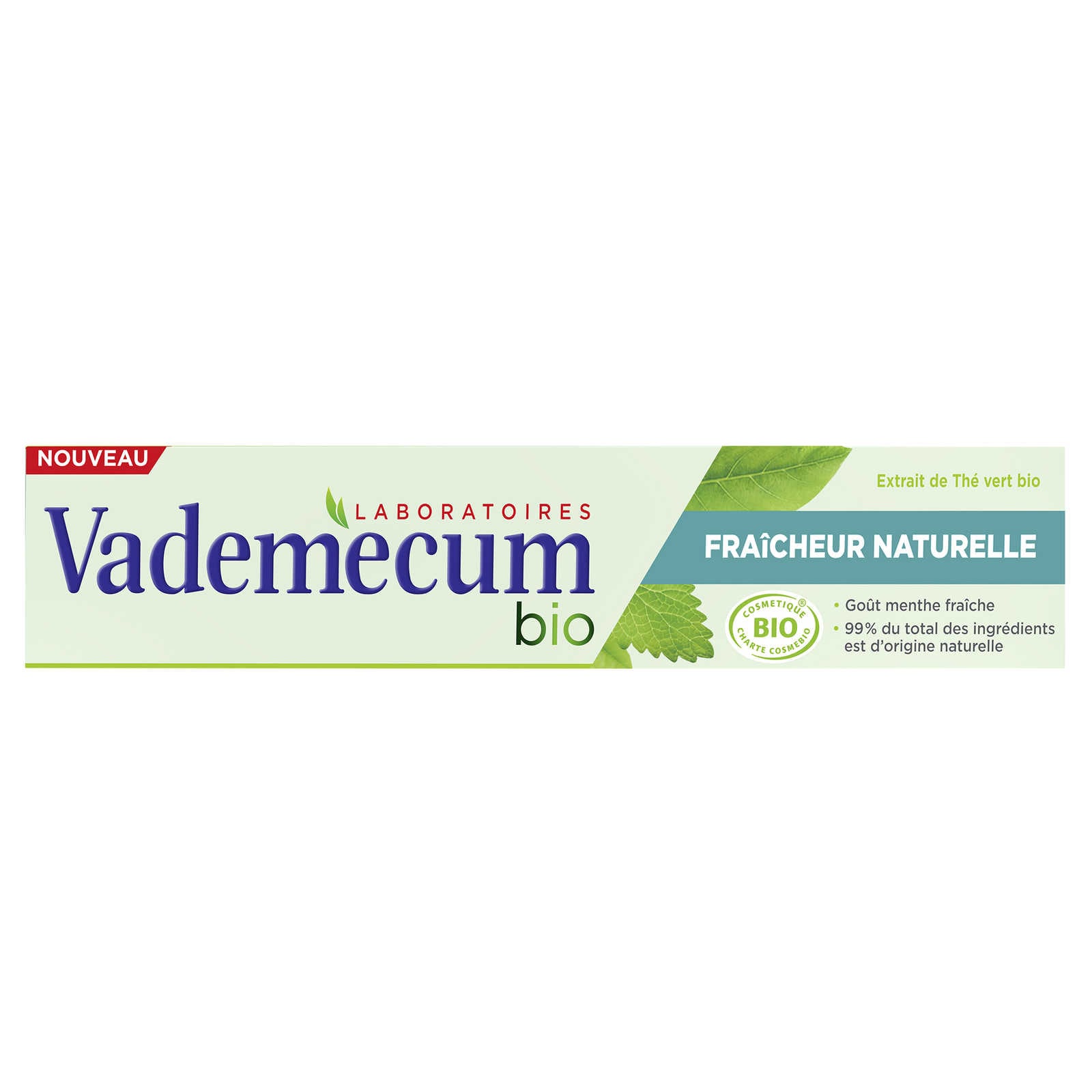 Vademecum | Dentifrice | Bio | Naturelle fresh | Eco | 7,5 cl | Delhaize