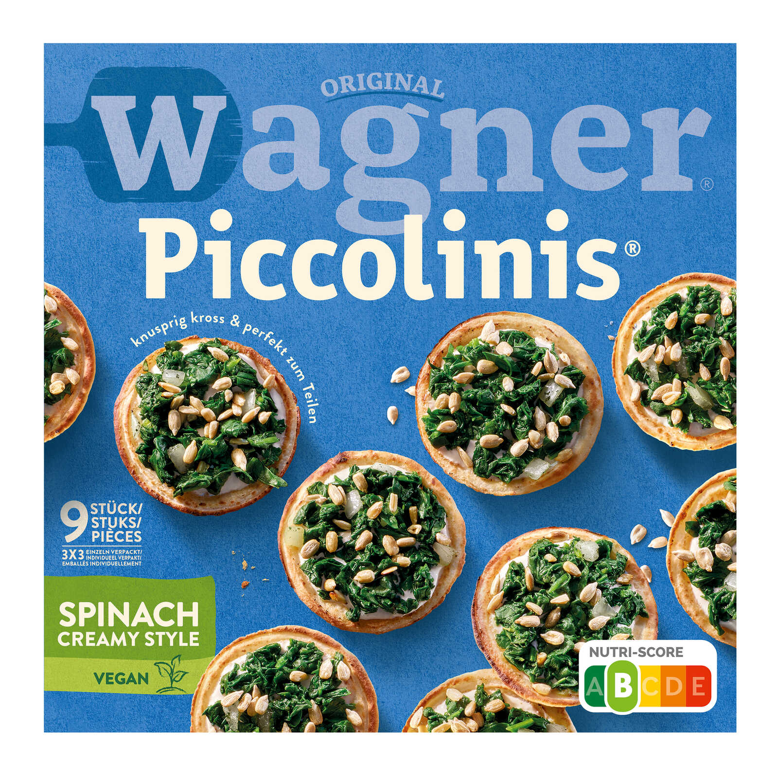 Wagner | Piccolinis | Picco spinazie | 9 x 30 gr | Delhaize