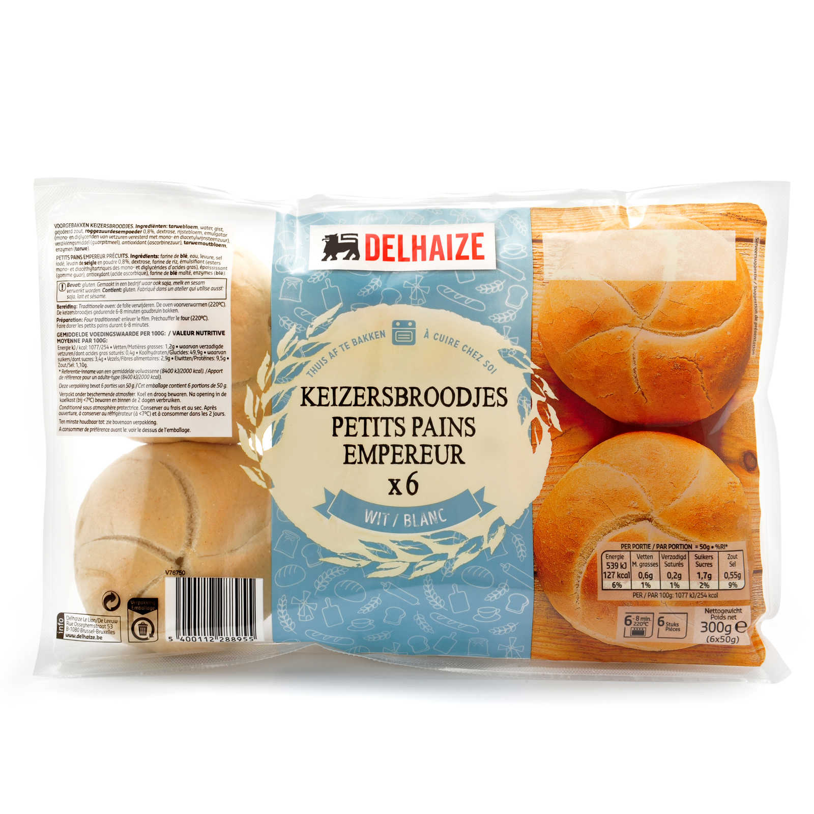 Delhaize | Pains empereur | Nature | 300 gr | Delhaize
