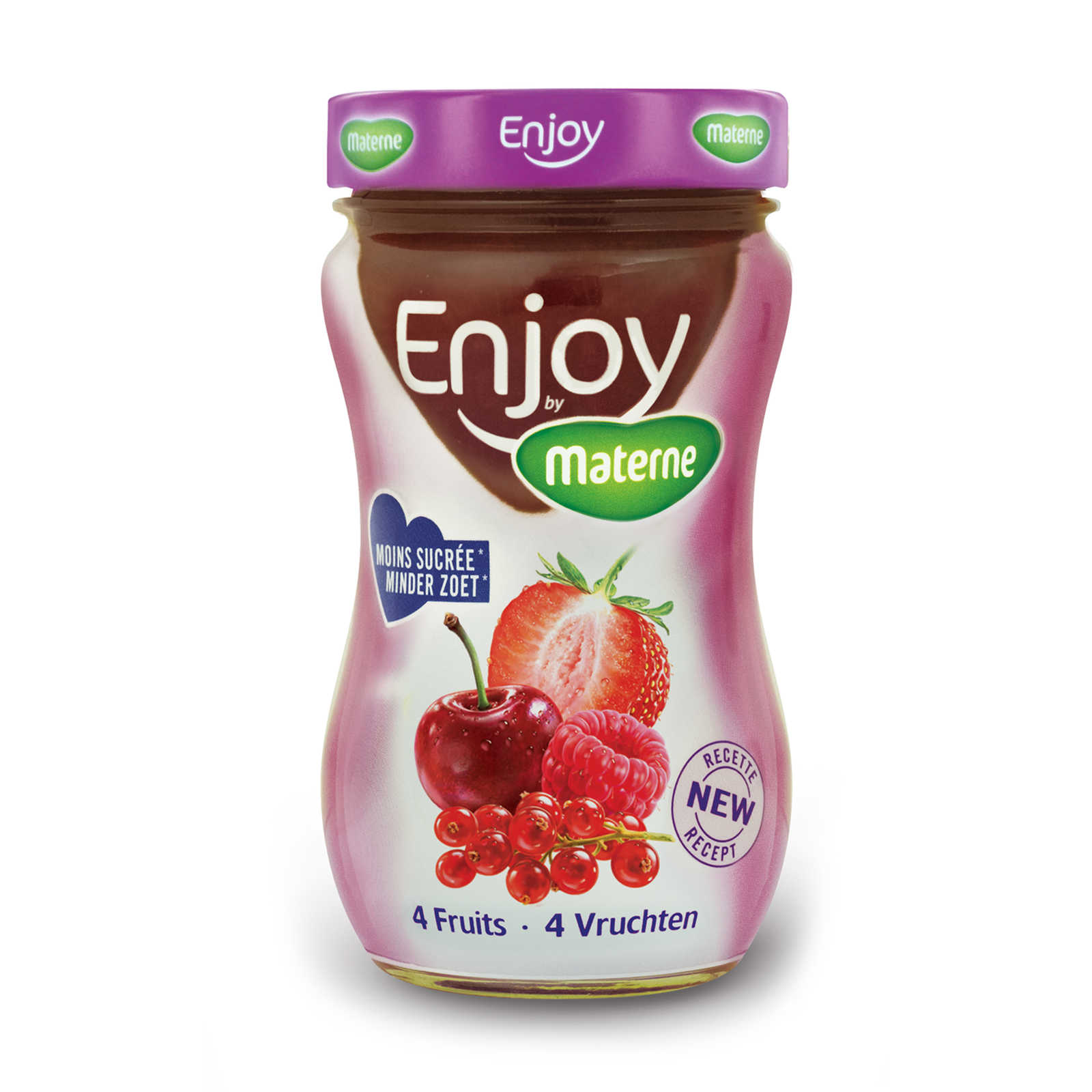 Materne | Enjoy | Confiture | 4 Fruits | 310 gr | Delhaize