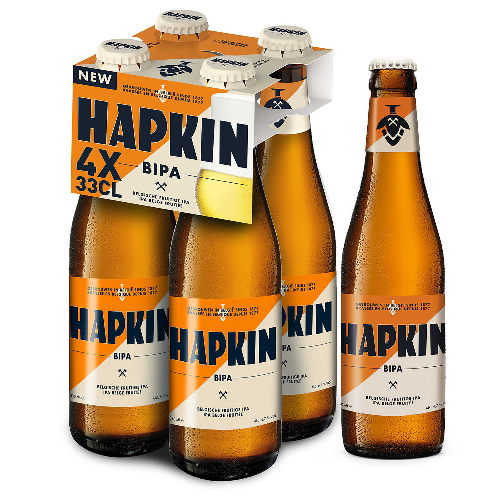 Hapkin | Bière blonde | 6,7% alc | 4 x 33 cl | Delhaize