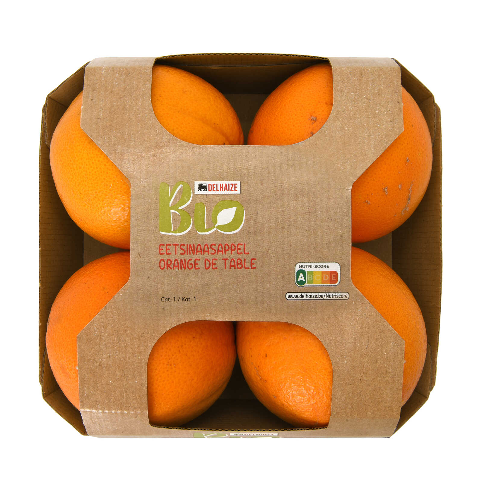 Delhaize | Bio | Oranges de table | 4 pc | Bio | 900 gr | Delhaize