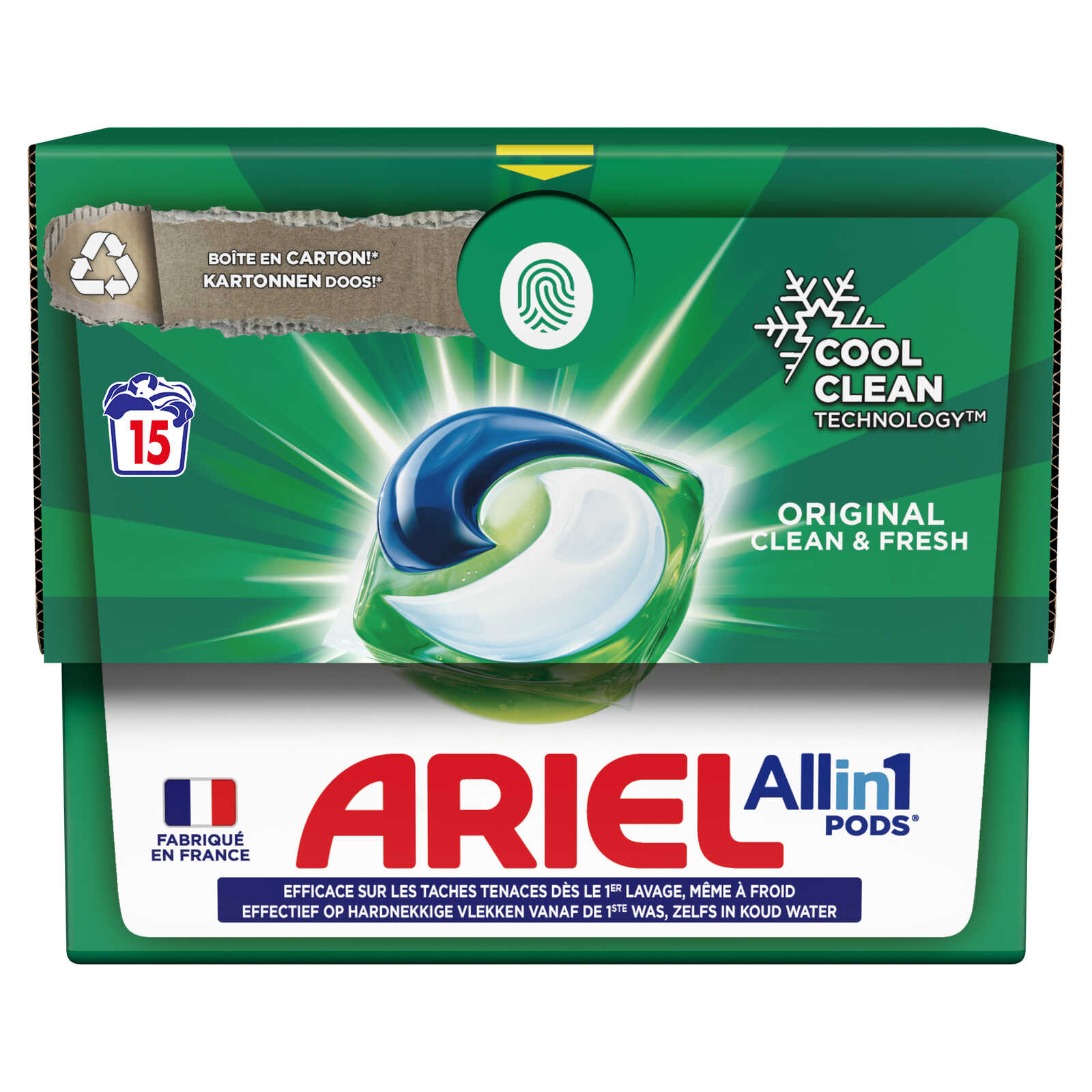 Ariel | Allin1 | Pods | Regular | 15 pc | Delhaize