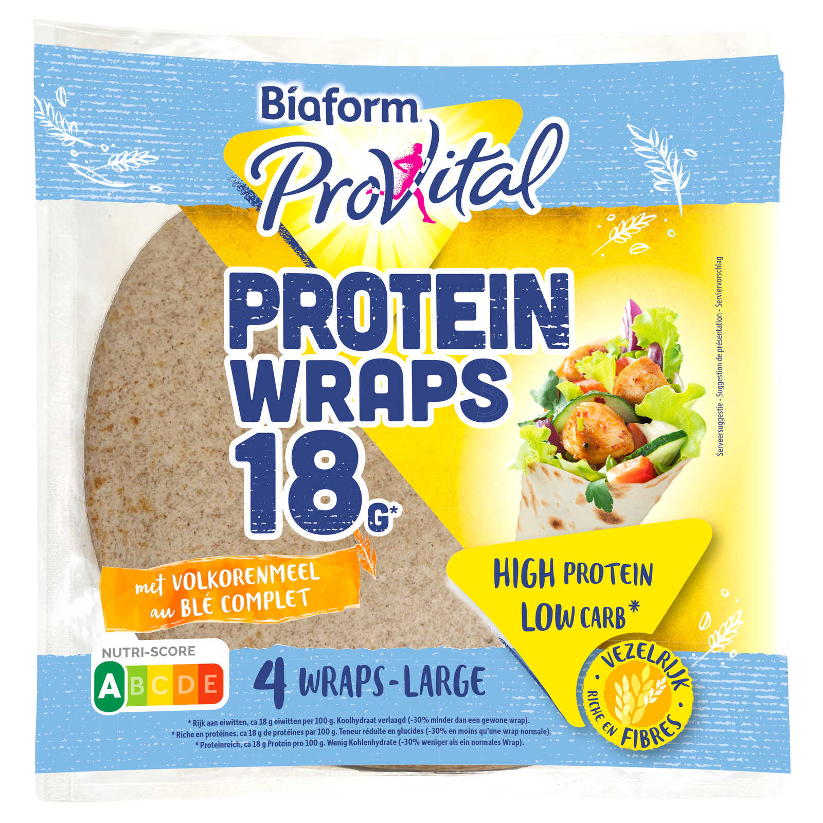 Biaform | ProVital | Wrap | Proteïne | Zonder lactose | 250 gr | Delhaize