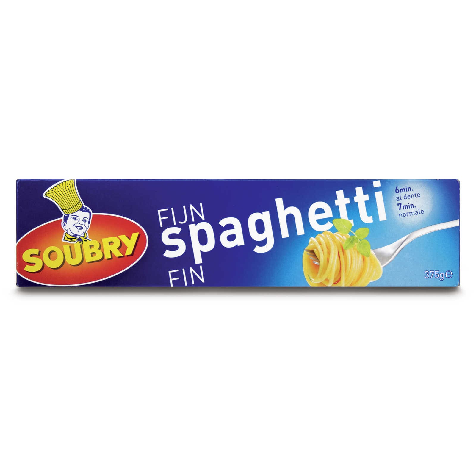 Soubry | Pasta | Spaghetti | Fijn | 375 gr | Delhaize