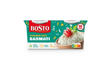 Bosto | Riz | Basmati | 1,5min | 2 x 200 gr | Delhaize