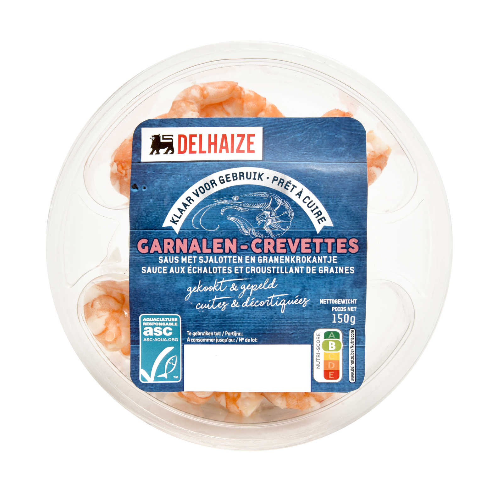 Delhaize | Crevettes | Crunchy | Apero | 150 gr | Delhaize