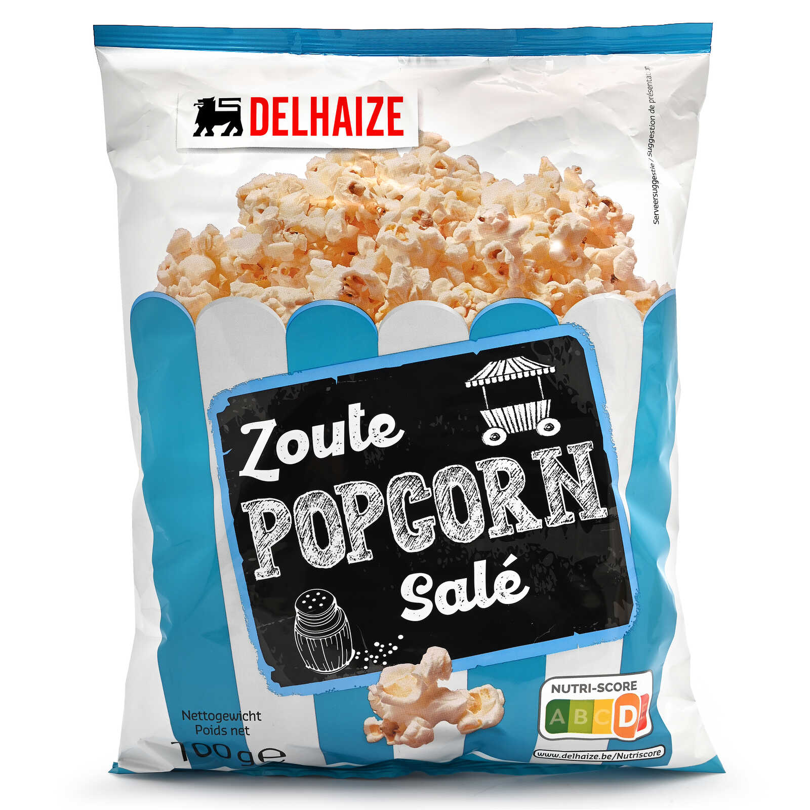 Delhaize | Popcorn | Gezouten | 100 gr | Delhaize