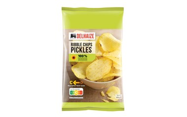 Delhaize | Chips | Ribbled | Pickles | 200 gr | Delhaize