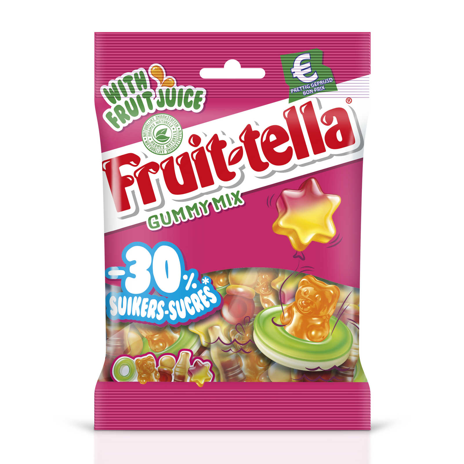 Fruittella | Gommen | Mix | Minder suiker | 110 gr | Delhaize