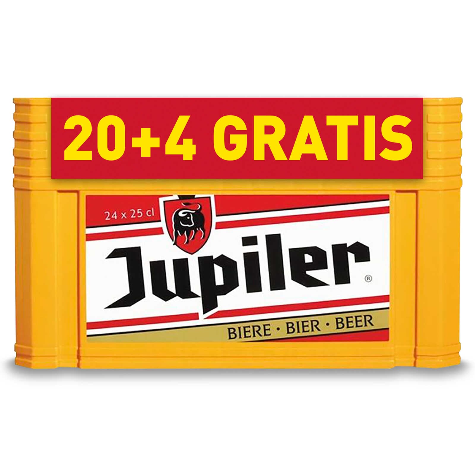 Jupiler | Bière blonde | Pils | 5.2% ALC. | Bac | 20+4 | 24 x 25 cl ...