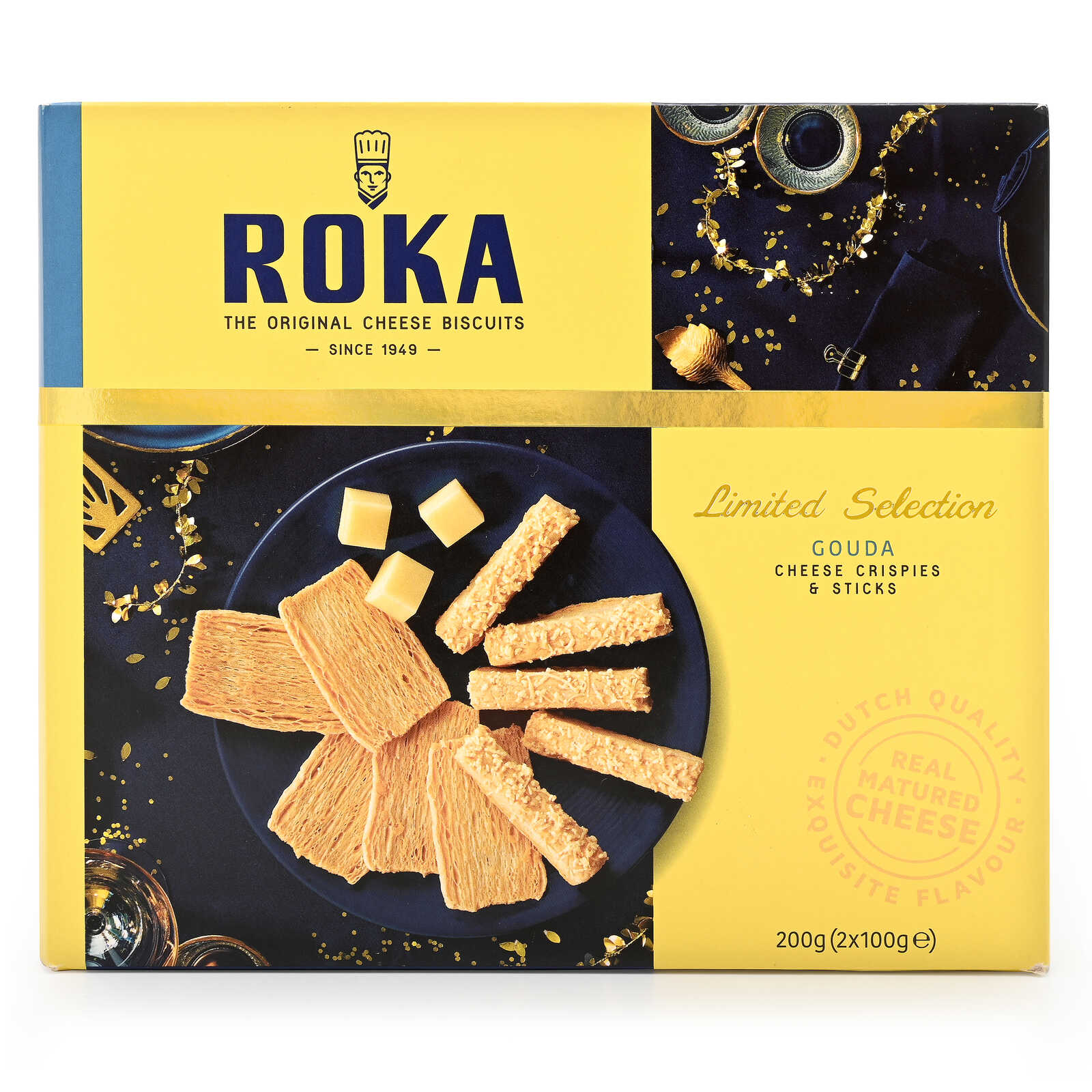 Roka | Snack | Crispies | Sticks | Gouda | 200 gr | Delhaize