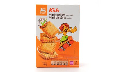 Delhaize | Kids | Koekjes | Mini | Melk | 240 gr | Delhaize