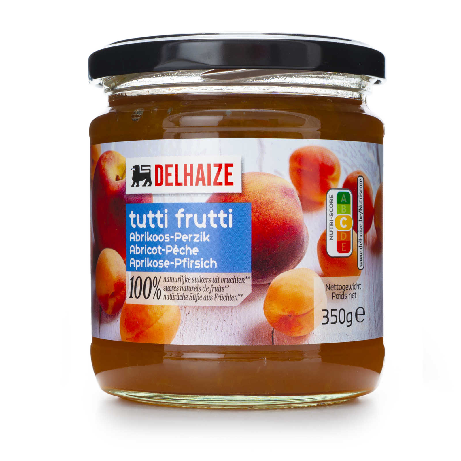 Delhaize | Confituur | Abrikoos-Perzik | 350 gr | Delhaize
