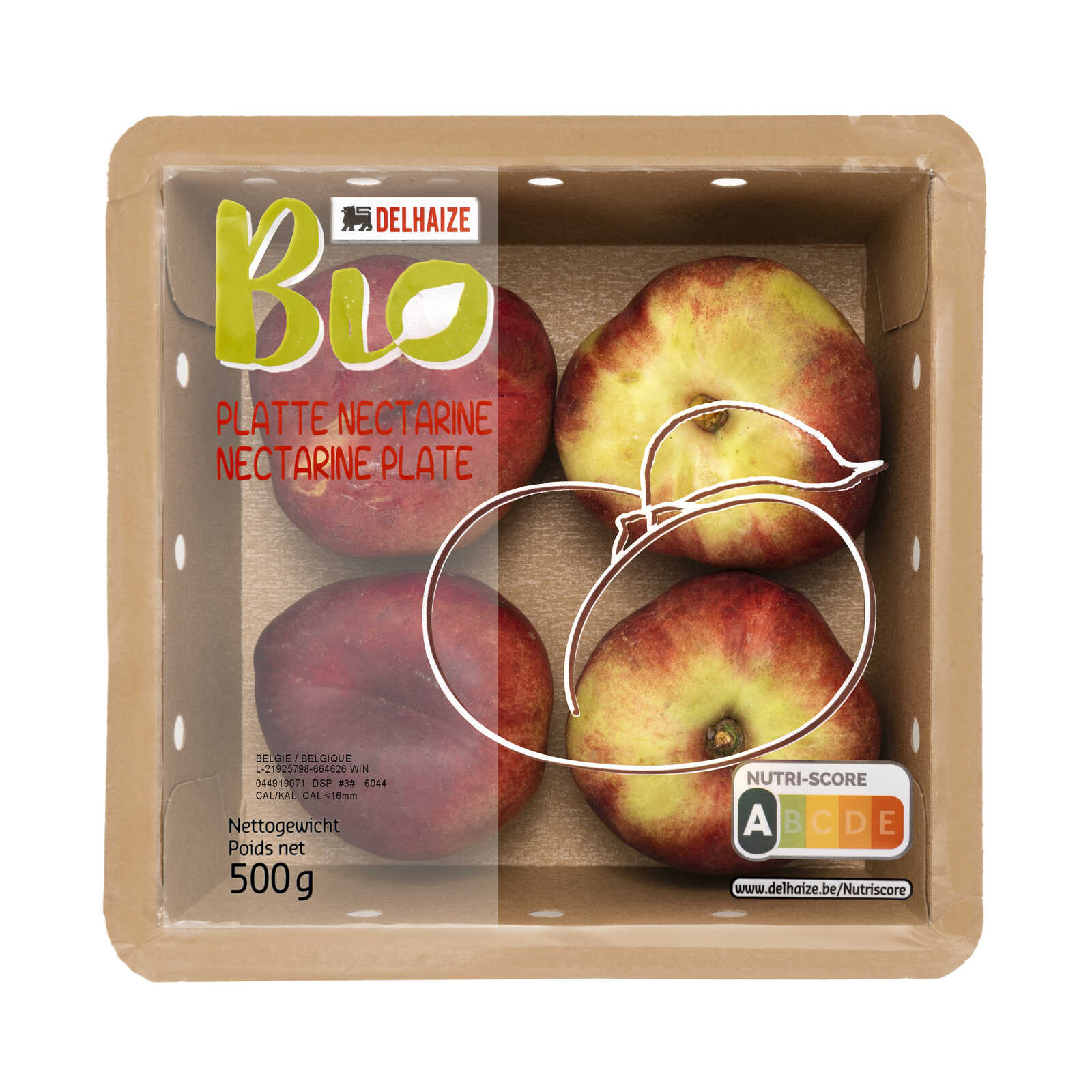 Delhaize | Bio | Nectarine | Platte | Bio | 500 gr | Delhaize