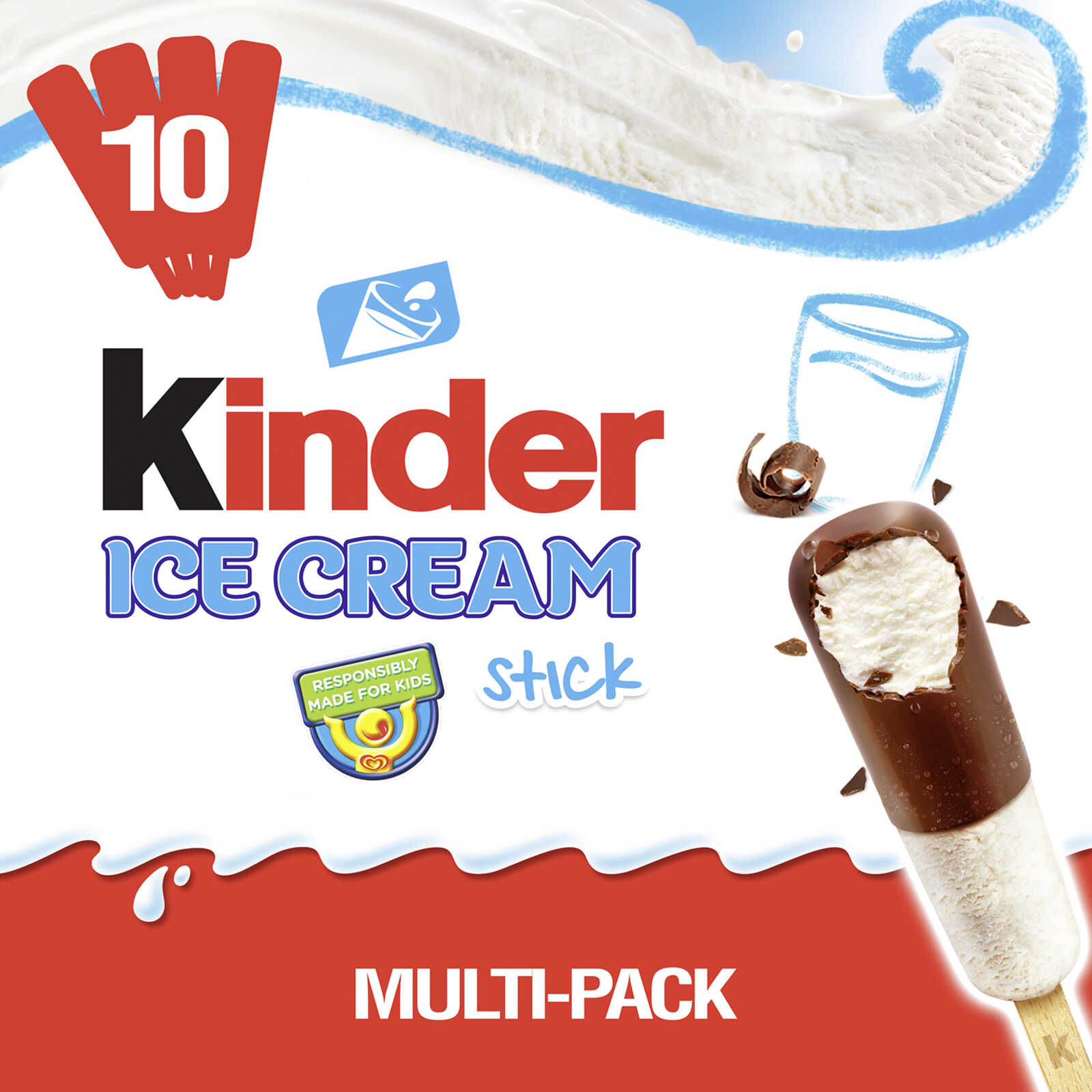 Kinder | Ijs | Stick | 10 x 3,6 cl | Delhaize