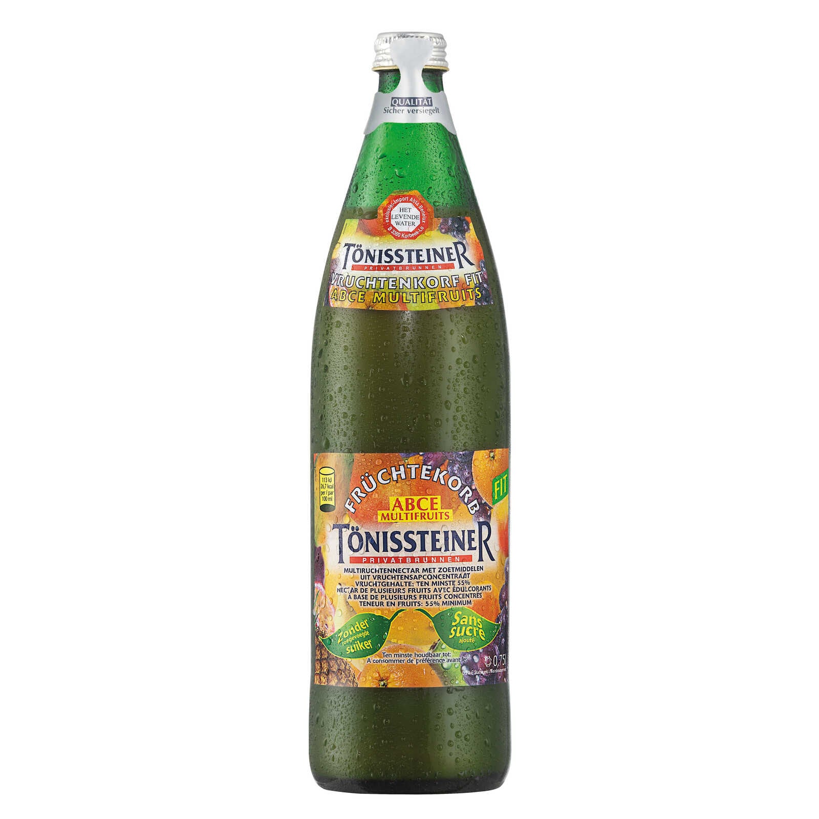 Tönissteiner | Limonade | Multifruits | Verre | 75 cl | Delhaize