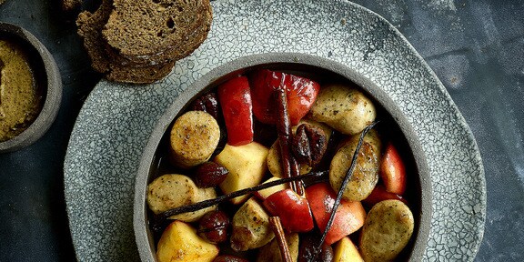 Boudin blanc de Liège aux pommes et chataignes