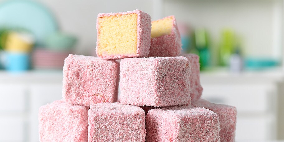Pink lamingtons