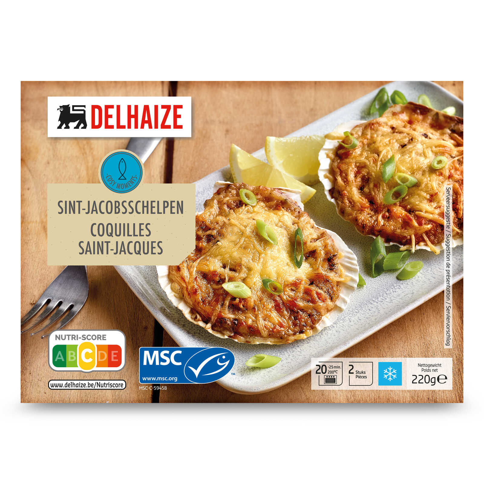 Delhaize | Sint-Jakobsschelpen | 2 x 110 gr | Delhaize