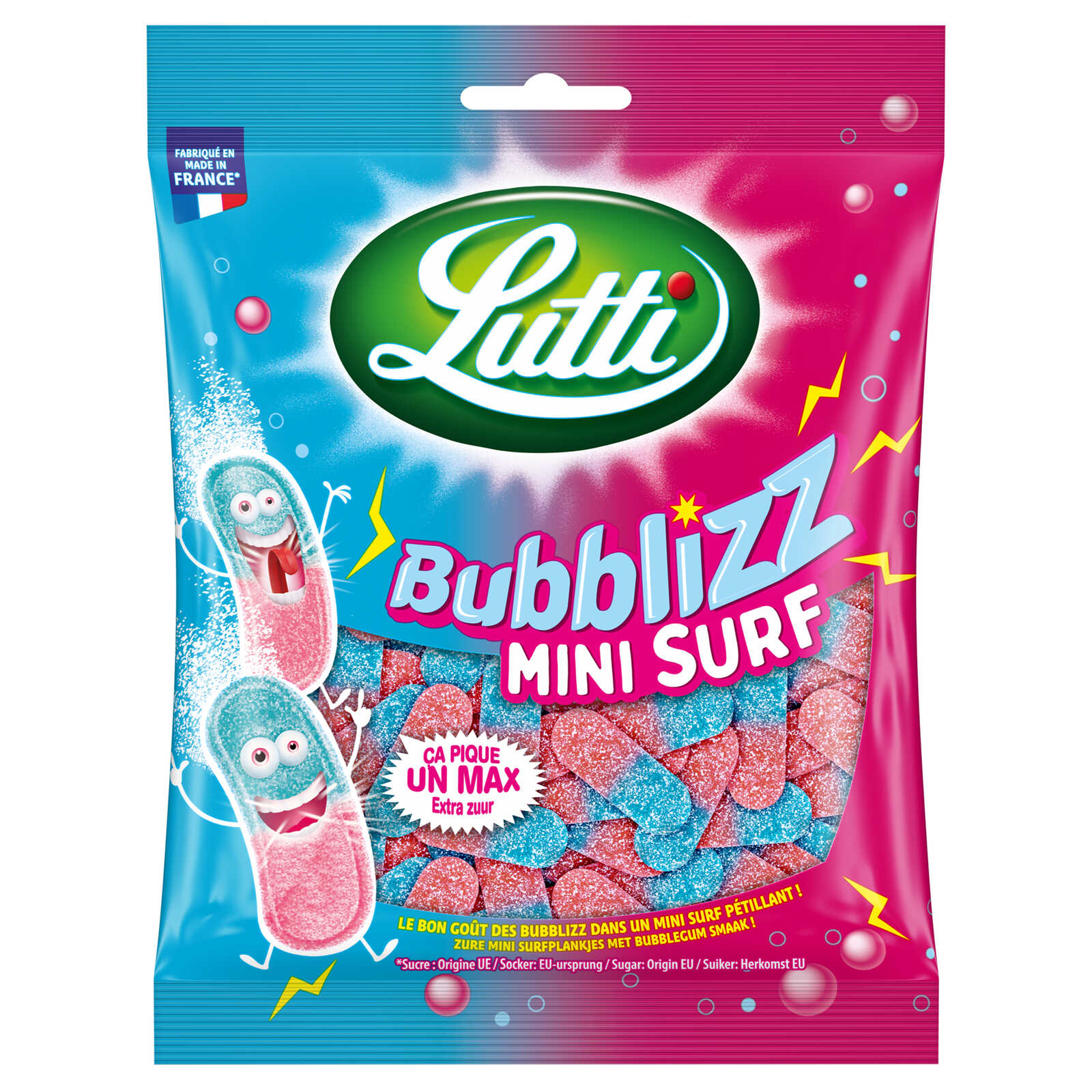 Lutti | Snoepjes | Bubblizz | Mini Surf | 180 gr | Delhaize