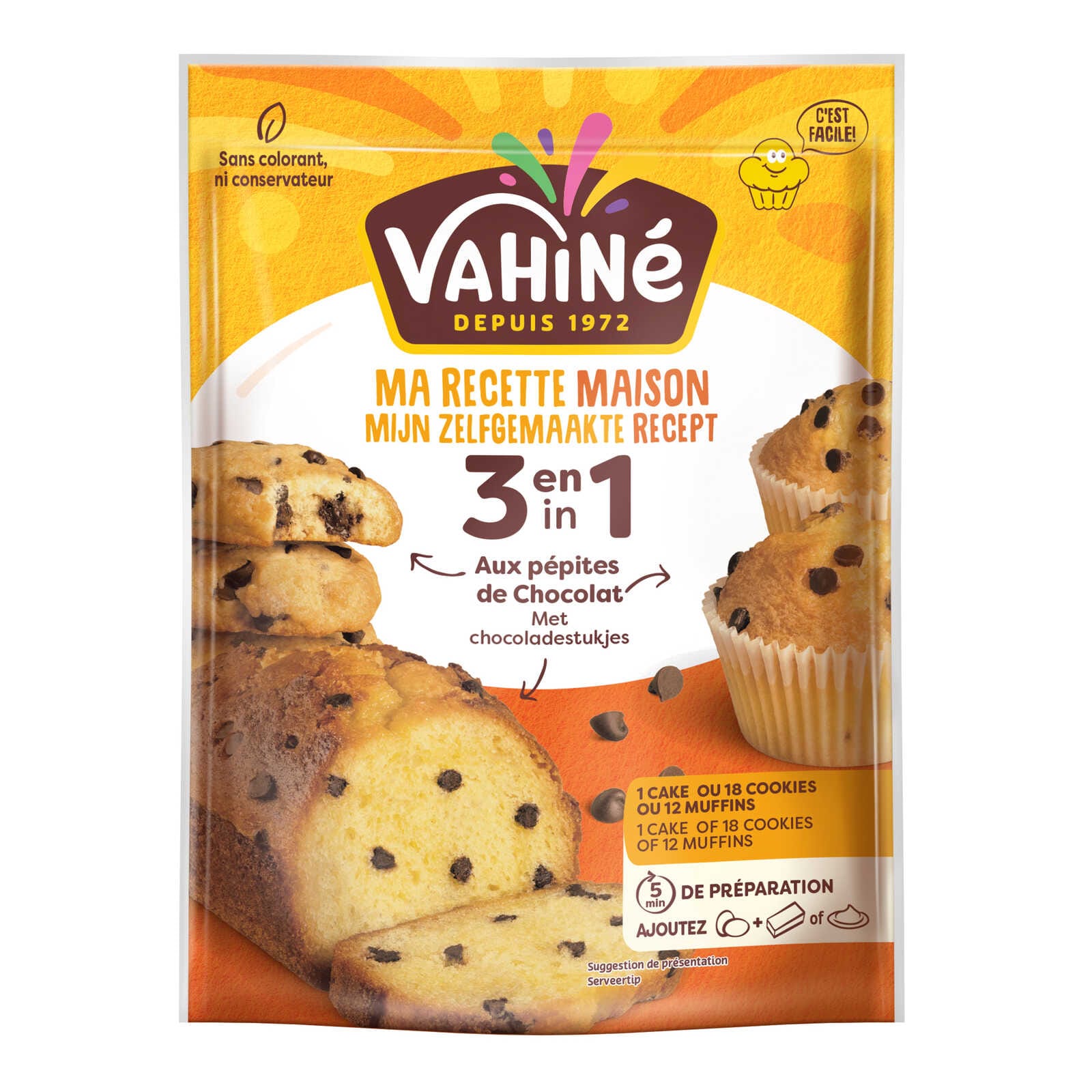 Vahiné | Mix | 1 Cake of 18 Cookies of 12 Muffins | 300 gr | Delhaize