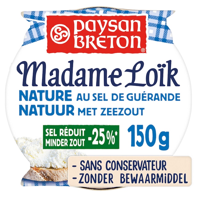 Paysan Breton | Madame Loïk | Nature | -25% sel | 150 gr | Delhaize