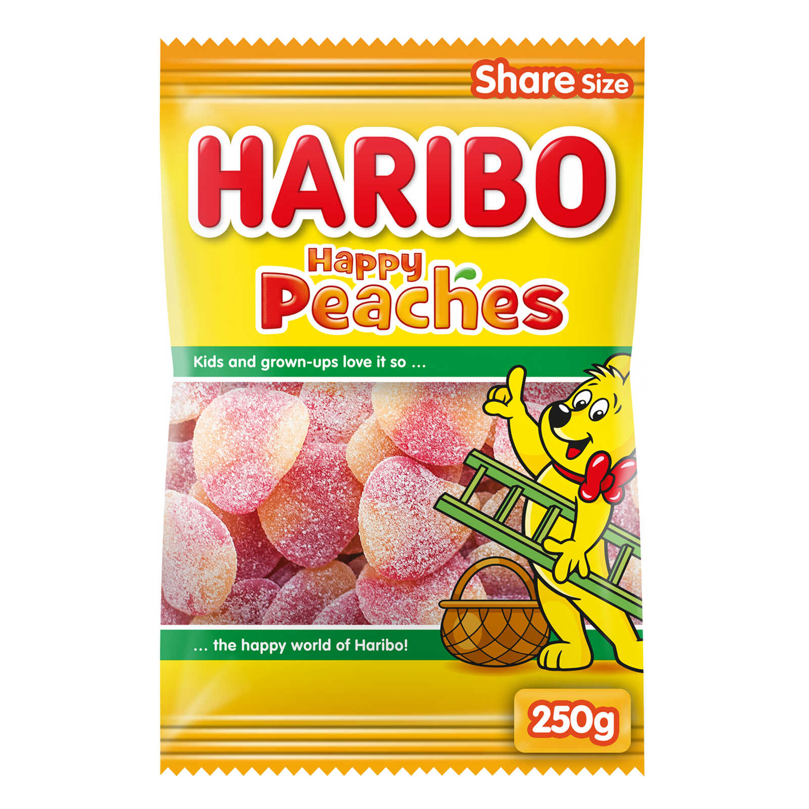 Haribo | Snoepjes | Happy Peaches | 250 gr | Delhaize