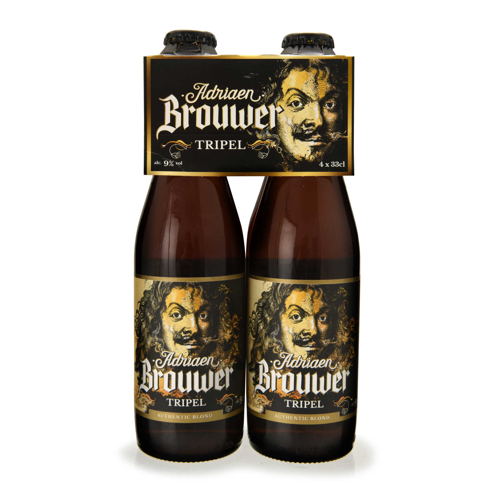 Adriaen Brouwer | Bière triple | 9% alc | Bio | 4 x 33 cl | Delhaize
