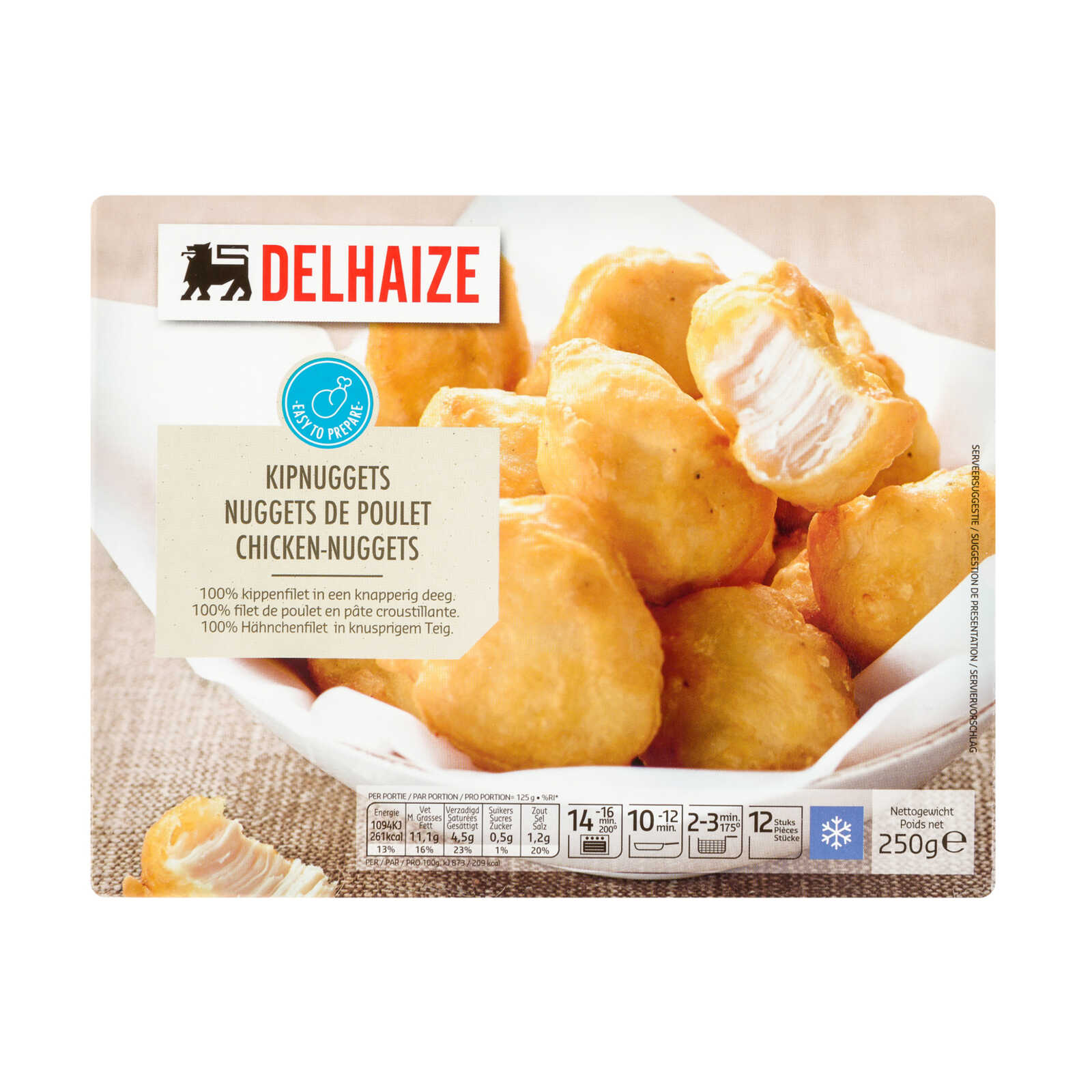 Delhaize | Nuggets de Poulet | 250 gr | Delhaize