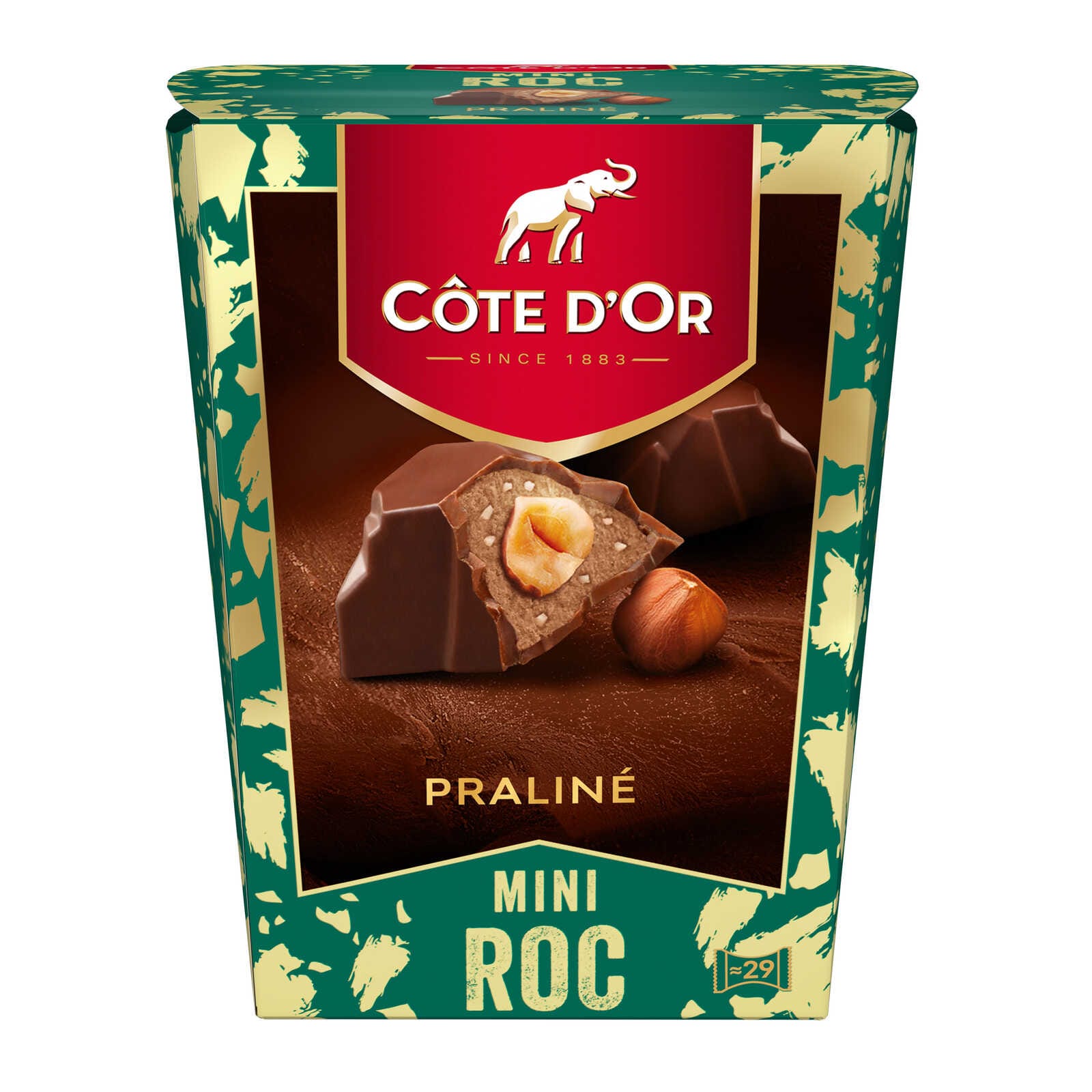 Côte d'Or | Chocolat | Mini Roc | praliné | 195 gr | Delhaize