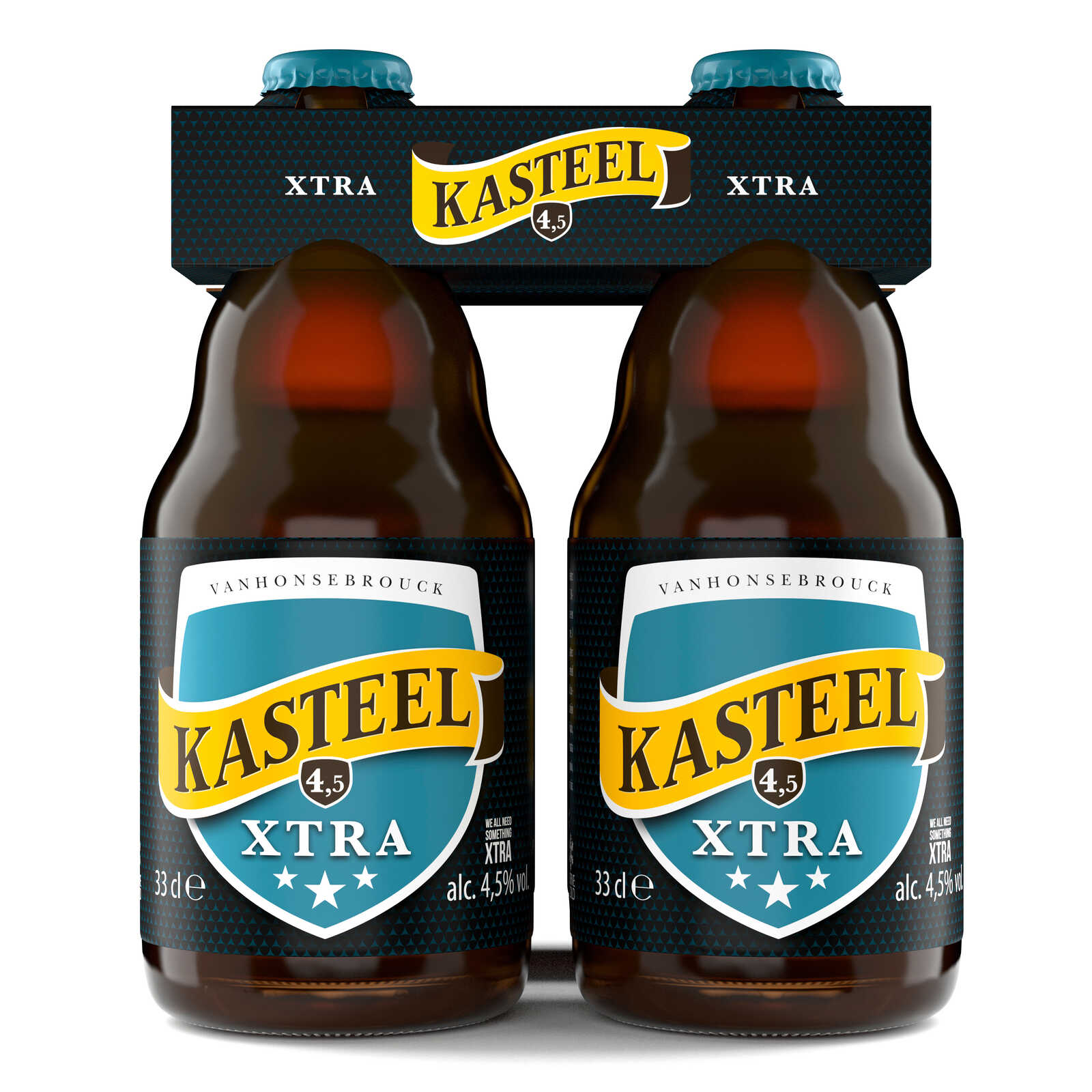 Kasteel | Bière Blonde | 4,5% ALC. | Xtra| Bouteille | 4 x 33 cl | Delhaize