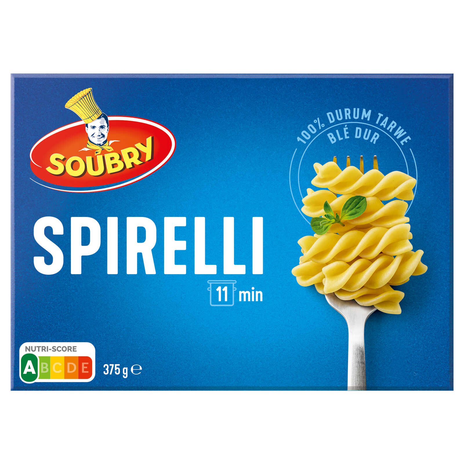 Soubry | Pasta | Spirelli | Al dente | 375 gr | Delhaize