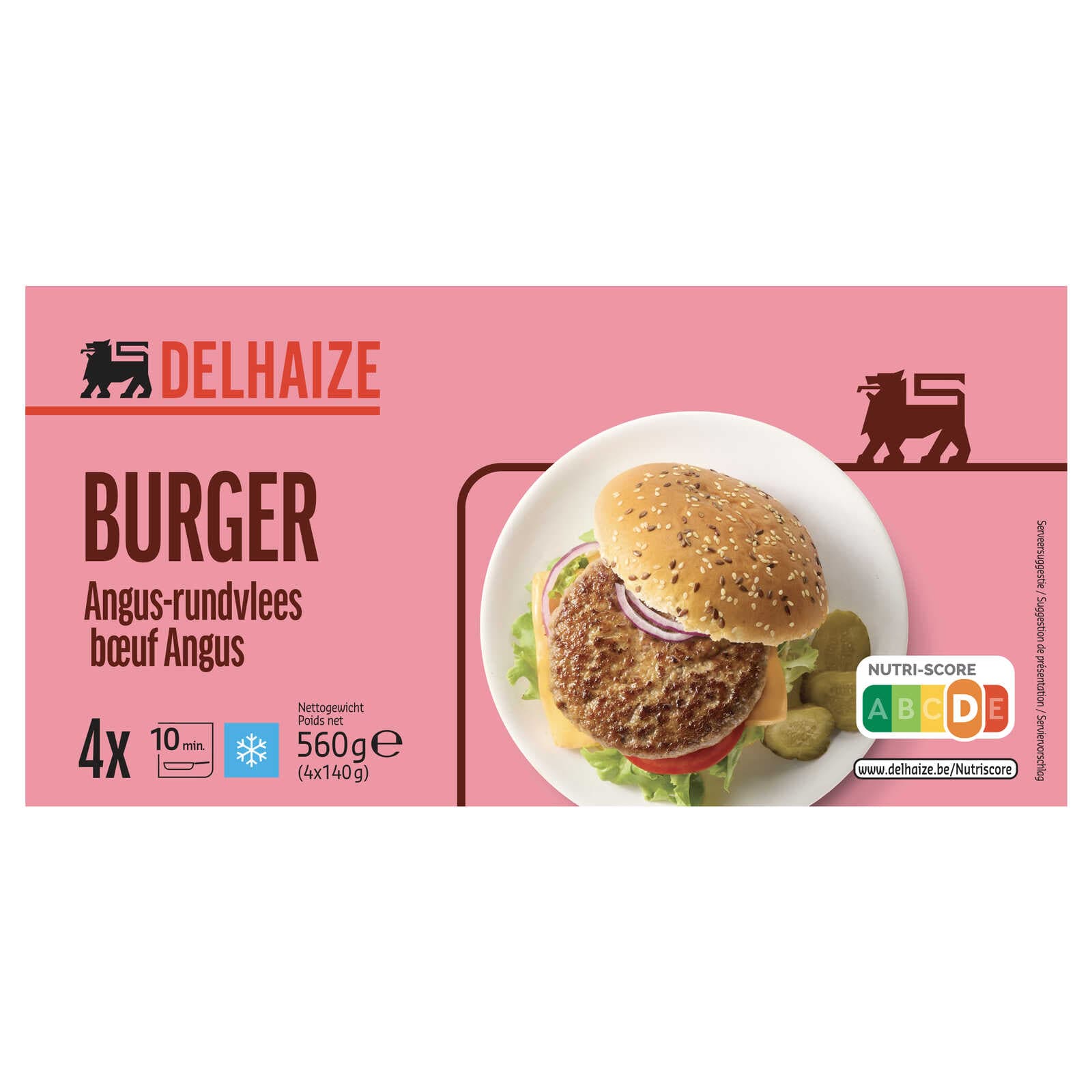 Delhaize | Burger | Angus | 4 x 140 gr | Delhaize