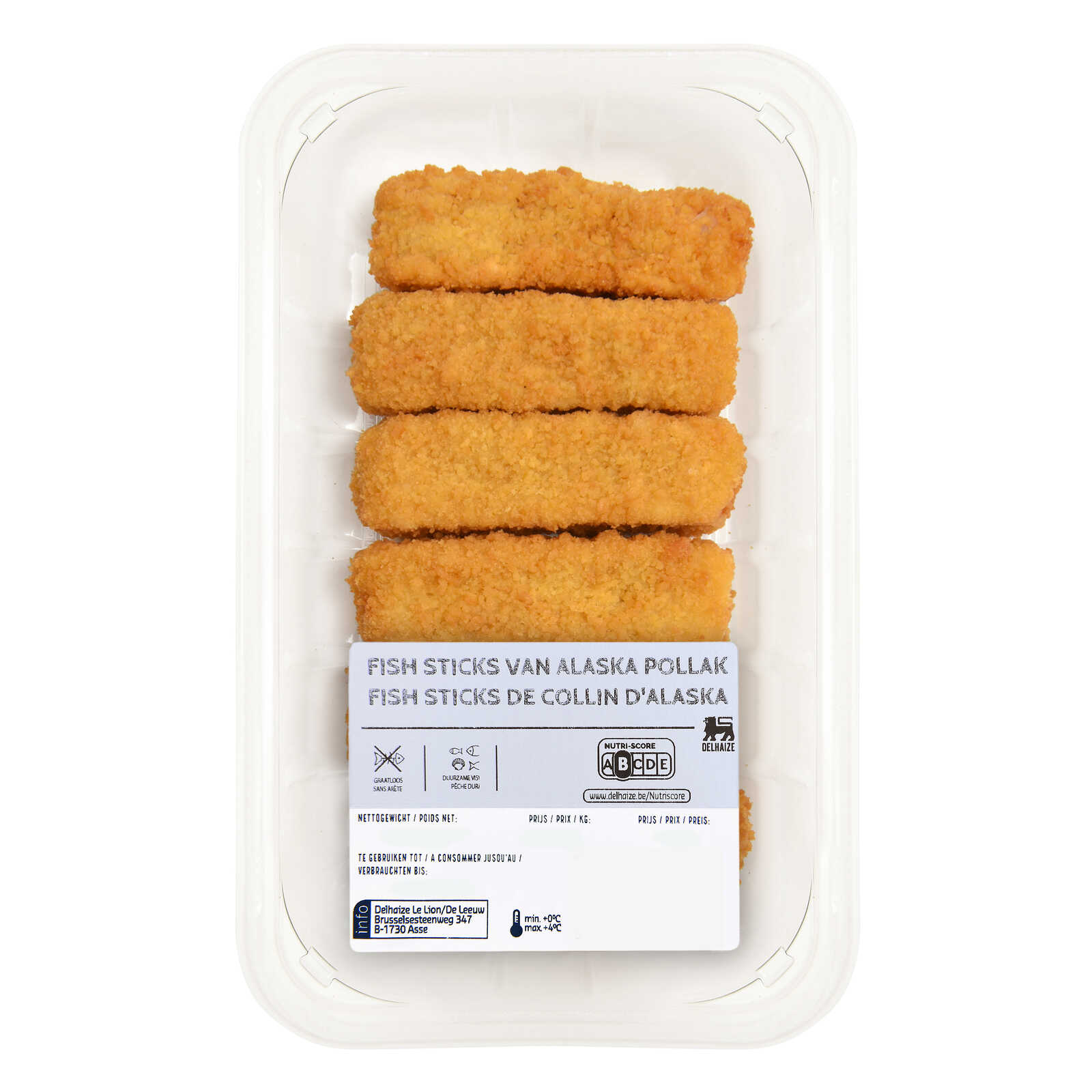 Delhaize | Fish sticks | Collin d'Alaska | 185 gr | Delhaize