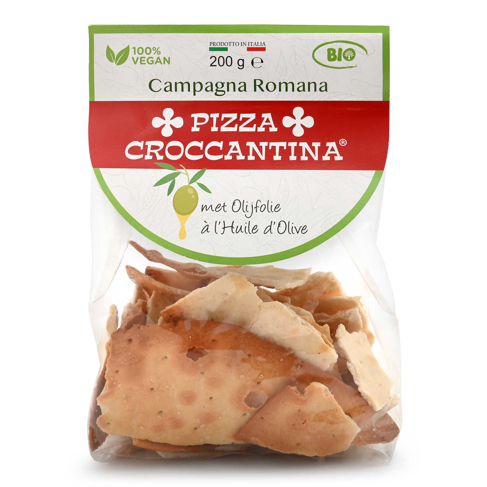 Campagna Romana | Pizza crocantina | Olive | Bio | 200 gr | Delhaize
