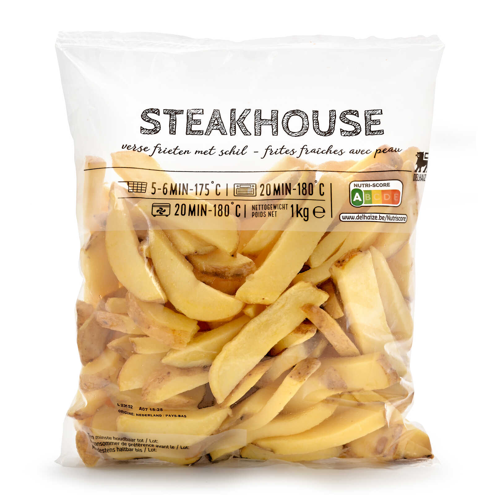 Delhaize | Frites | Steakhouse | Sans gluten | Sans lactose | 1 kg ...