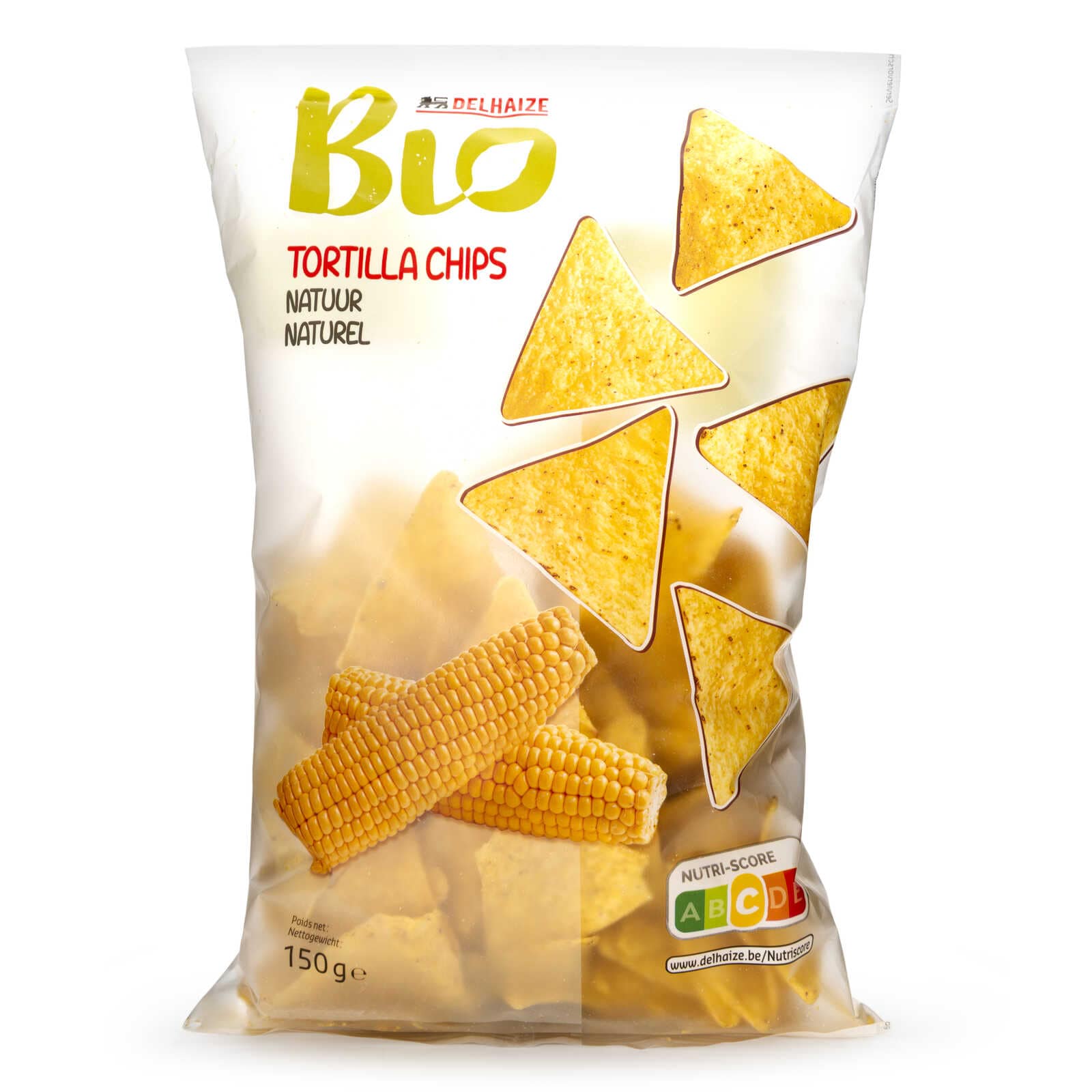 Delhaize | Bio | Tortilla chips | Naturel | Bio | 150 gr | Delhaize