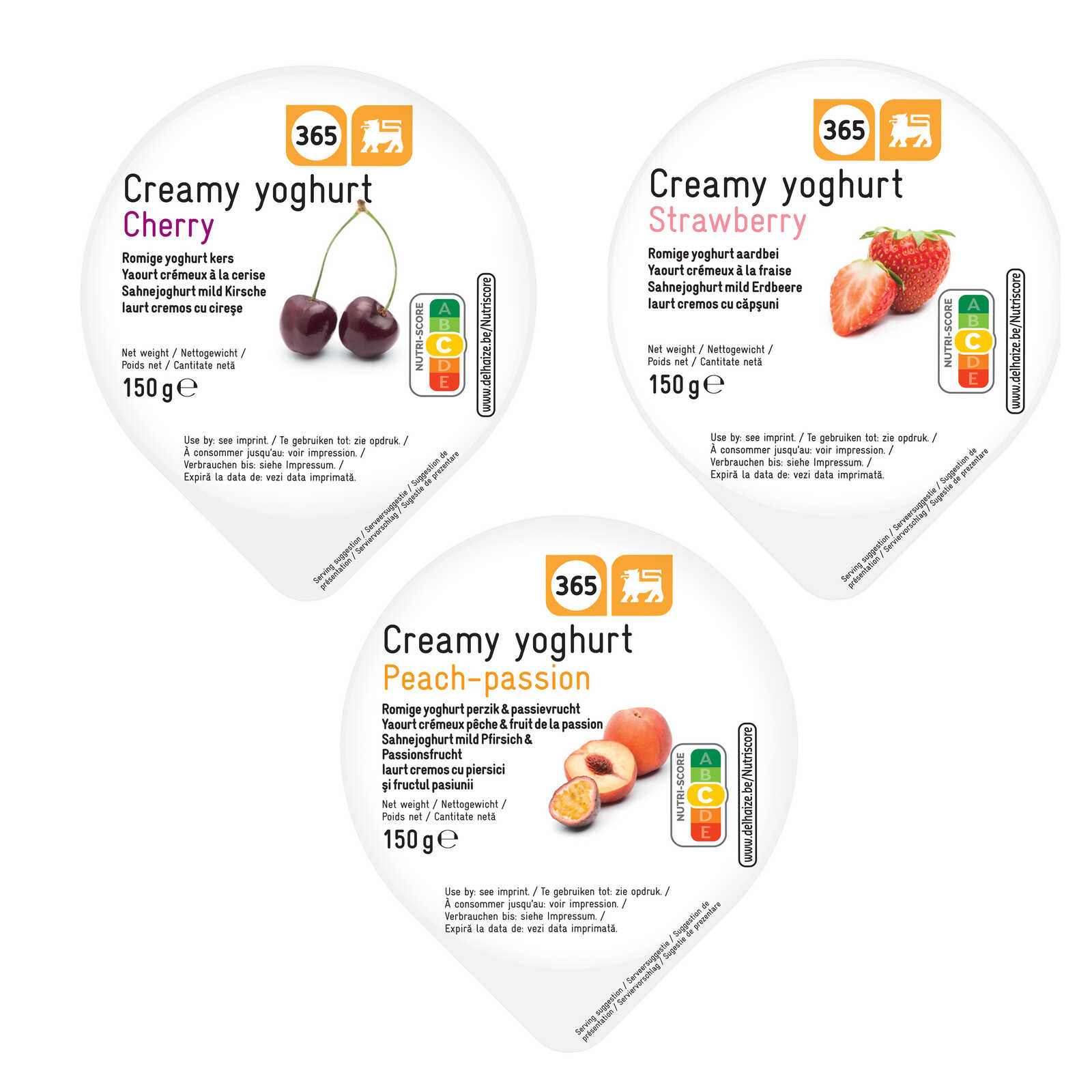 365 | Yaourt crémeux | Fraise | 150 gr | Delhaize