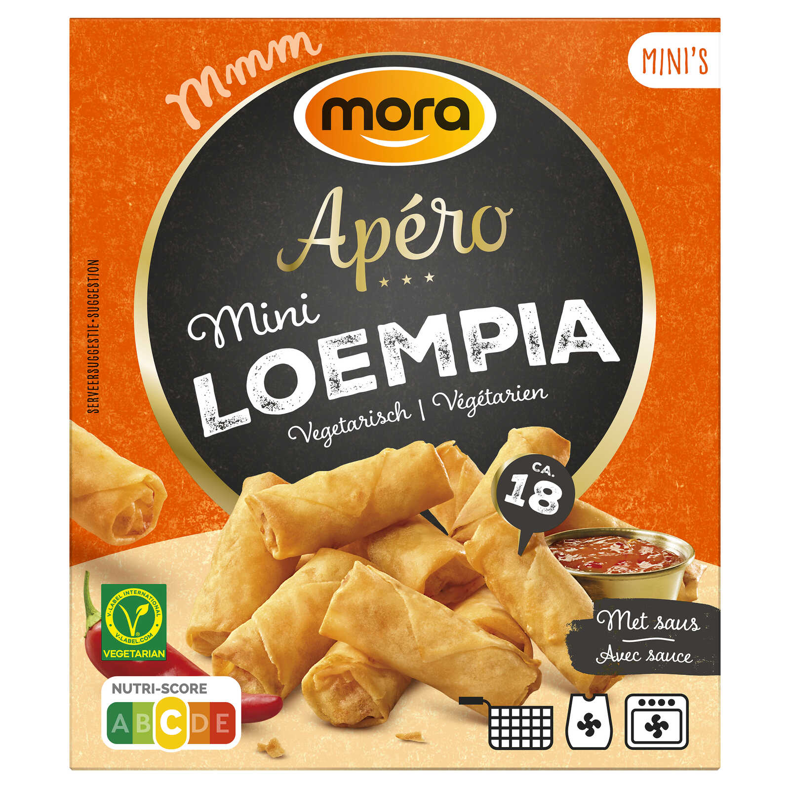Mora | Mini Loempias végétariens | 360 gr | Delhaize