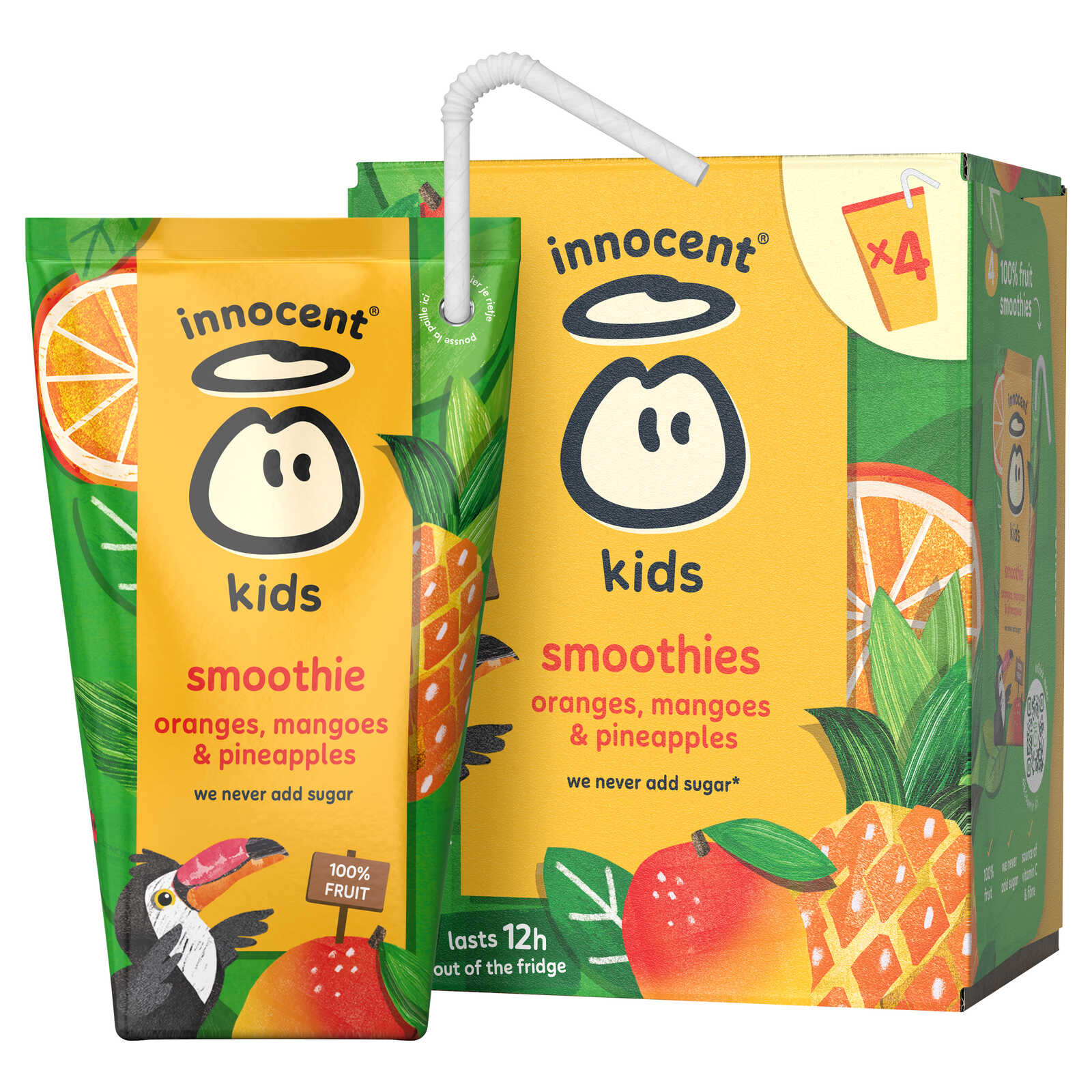 Innocent | Kids smoothie | Sinaasappel, mango en ananas | Vers | 60 cl ...