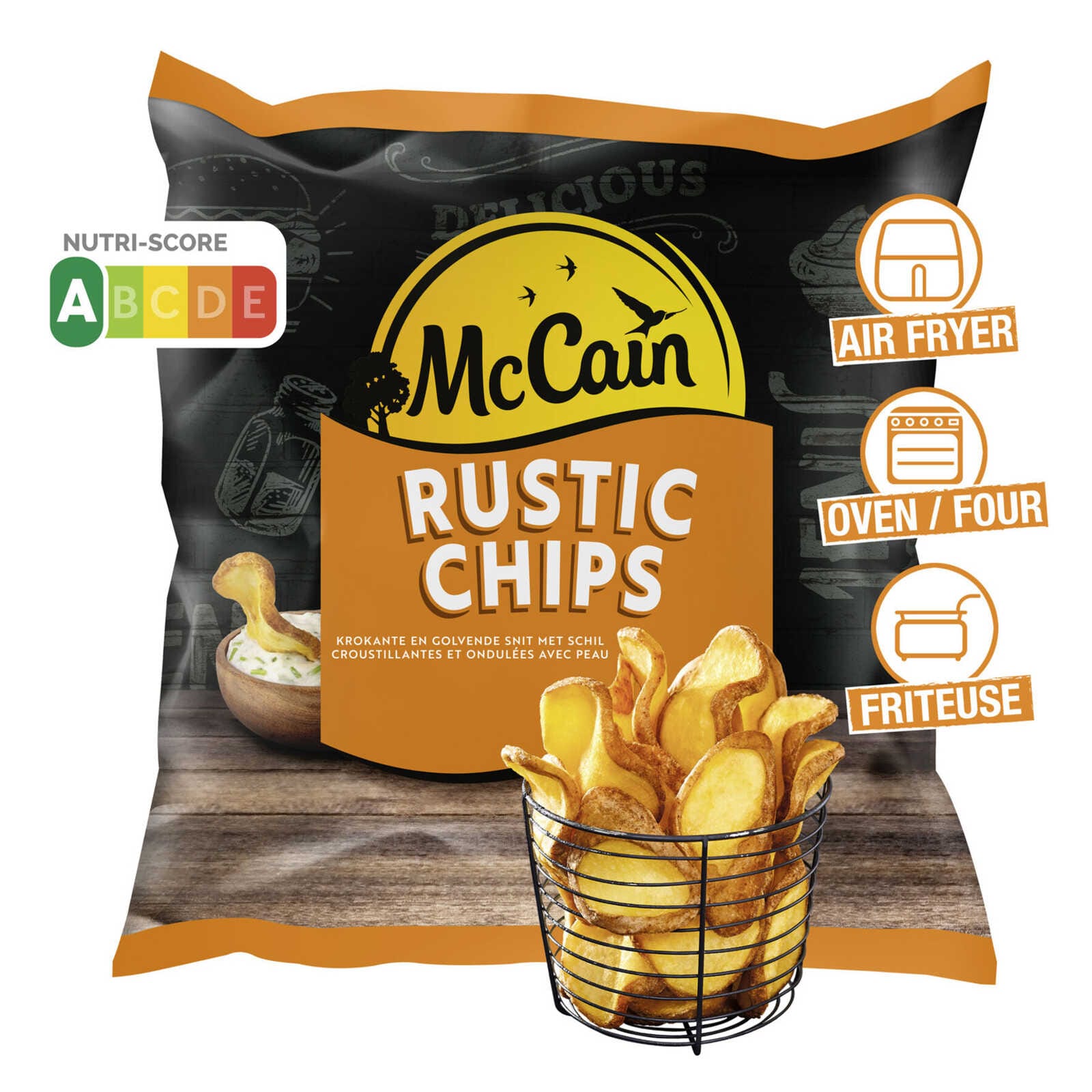 Mc Cain | Rustic | Chips | 500 gr | Delhaize