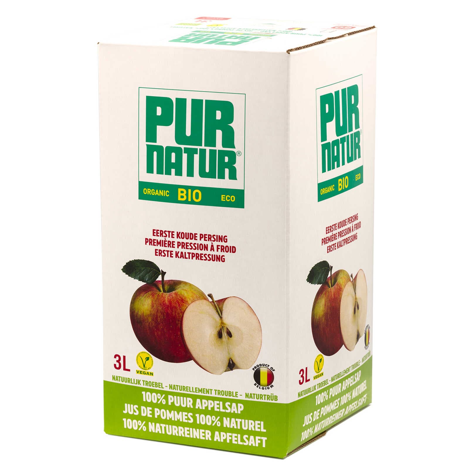 Pur Natur | Appelsap | BIB | Bio | 3 l | Delhaize
