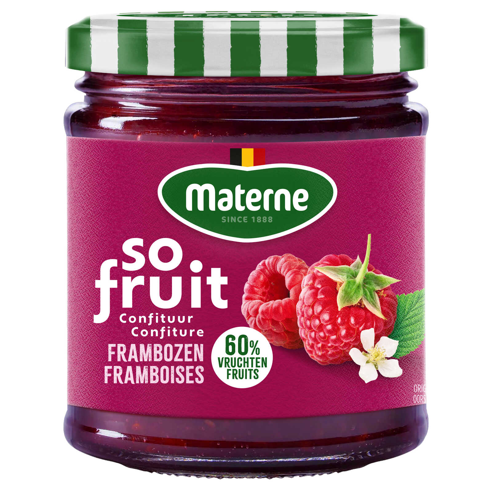 Materne | So Fruit | Confiture | Framboise | 215 gr | Delhaize