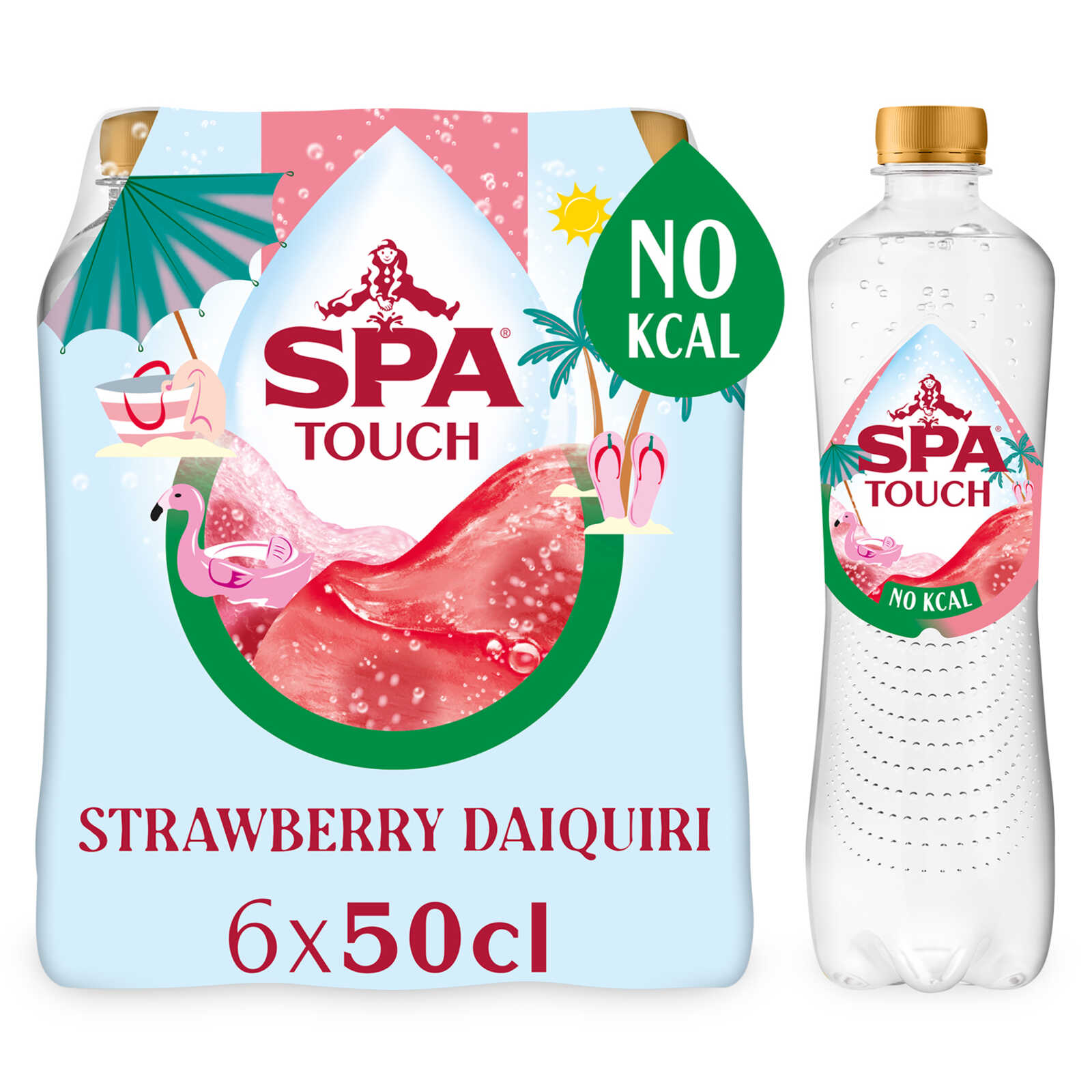 Spa | Touch | Eau | Fraise Daiquiri | 6 x 50 cl | Delhaize