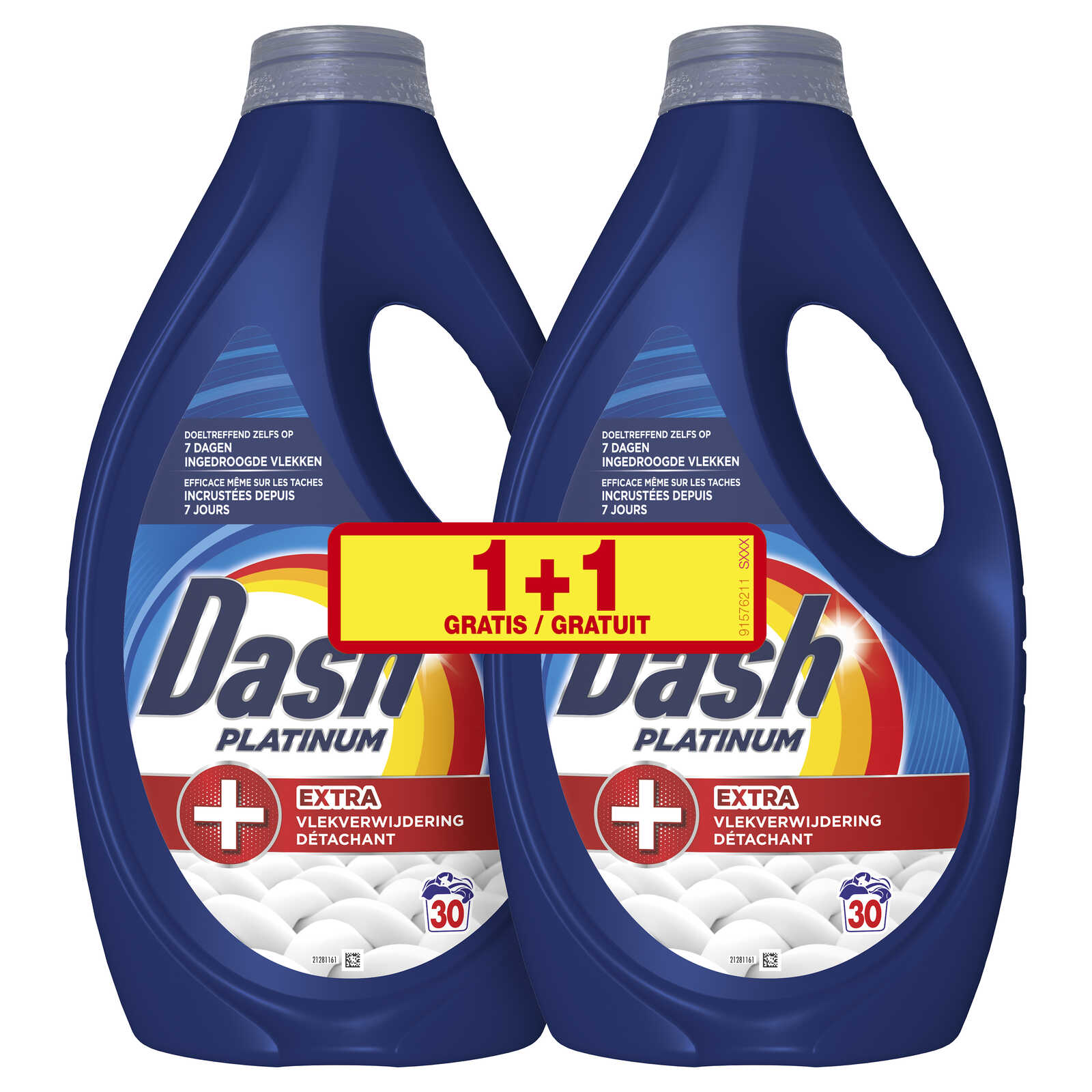Dash | Wasmiddel | Vloeibaar | Platinum | Original | 1+1 | 2 x 30 st ...