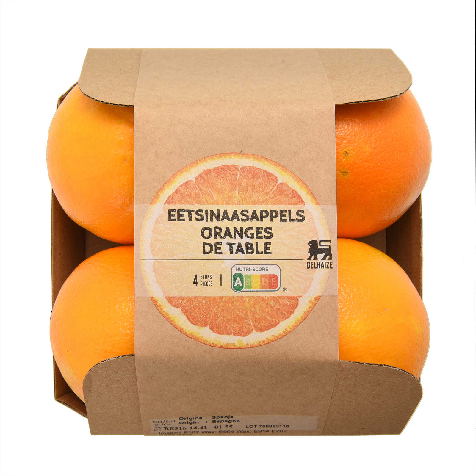 Delhaize | Oranges de table | 4 pièces | 1 kg | Delhaize